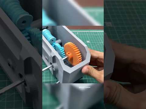 High Locking Torque Worm gearbox | 3D printed #gearbox #gear #3dprinted #motor