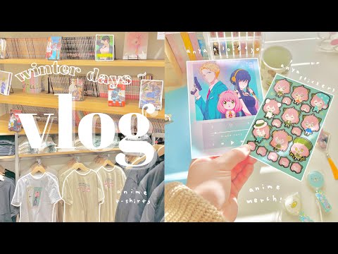 ❄️ winter vlog // presents, anime + genshin merch, spy x family uniqlo, christmas market, vacation