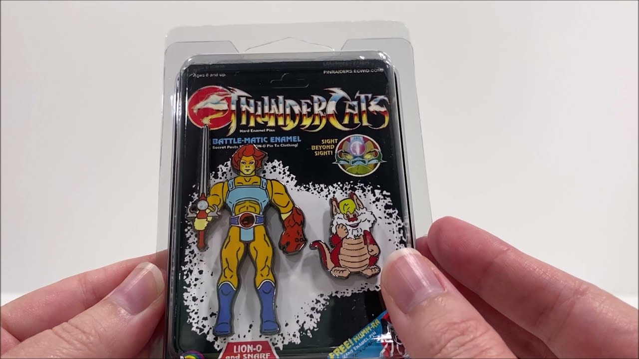 Thundercats Review: Lion-O and Snarf Enamel Pins from PinRaiders