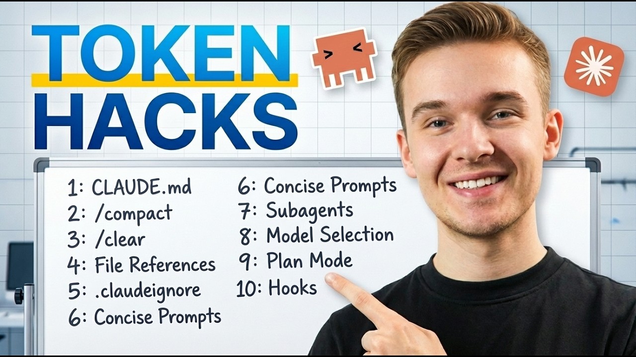 10 Claude Code Token Hacks in 10 Minutes