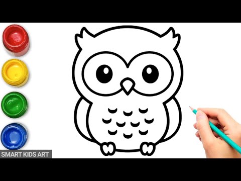 How To Draw An Owl | Owl Drawing | Draw Smart