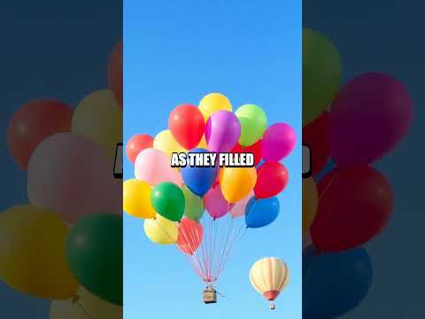 Floating a Hot Air Balloon Model with Helium Balloons