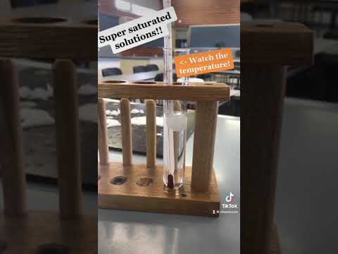 Super Saturated Solutions - Sodium acetate