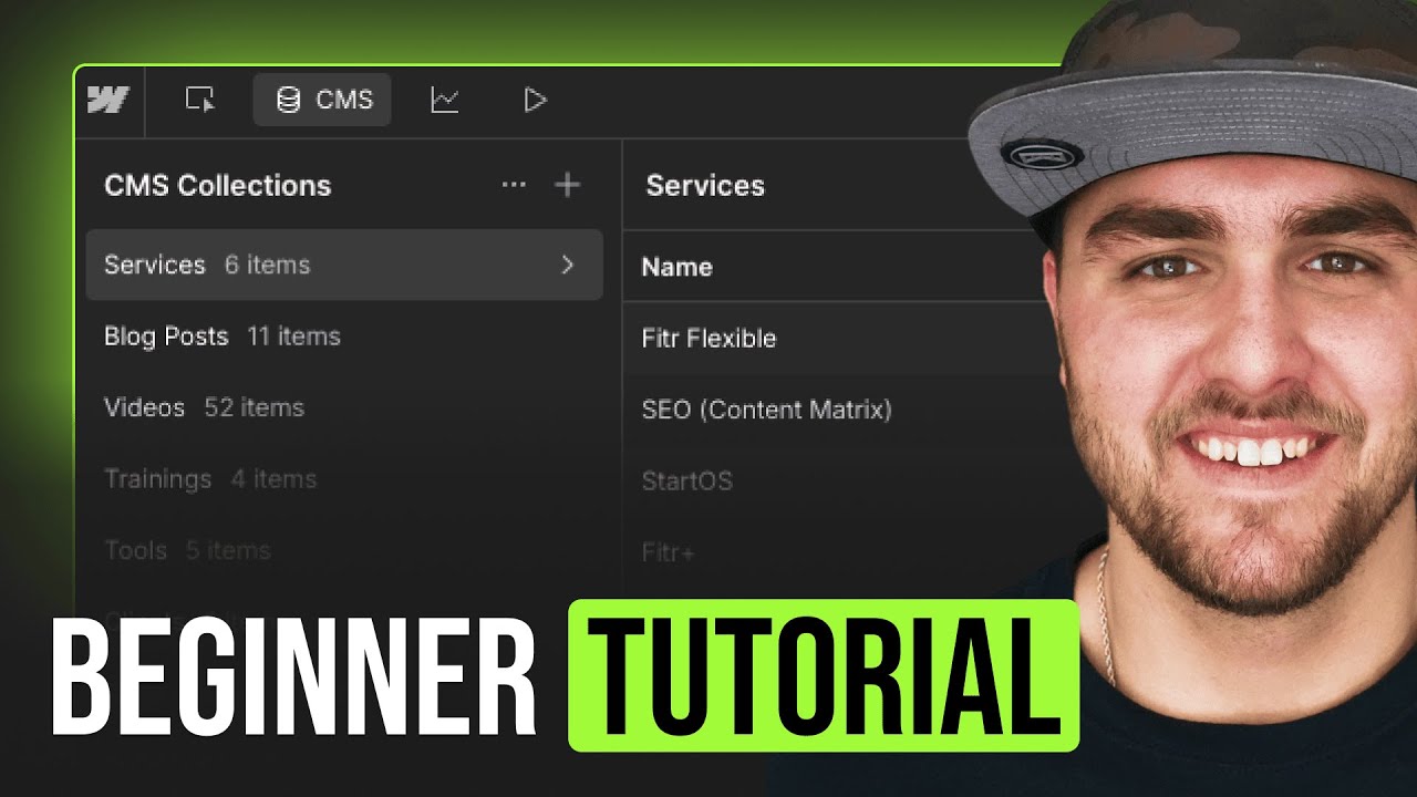 Webflow CMS Tutorial for Beginners