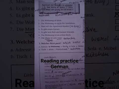 Reading practice| German|A1| #india #education #vocabulary #deutschland #easygerman #german #learn