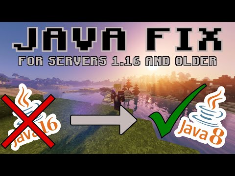 How to run 1.16 and older Minecraft servers on Java 8 after installing Java 16 for Minecraft 1.17!