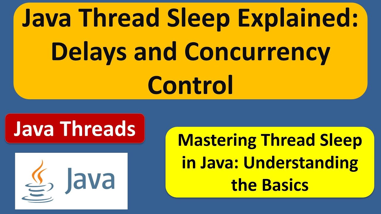 Java Thread Sleep Explained: Delays and Concurrency Control | Thread sleep in Java | Java Threads