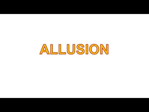 POETIC TERMINOLOGY: Allusion