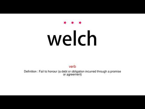 How to pronounce welch - Vocab Today