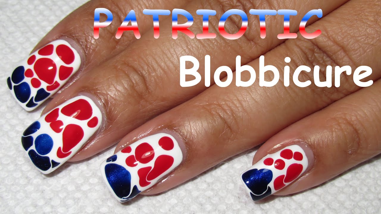 Patriotic Blobbicure | Nail Art Tutorial