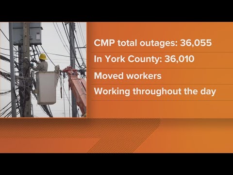 Thousands of Mainers in York County wake without power