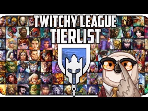 SMITE TWITCHY LEAGUE GOD PERFORMANCE TIER LIST!