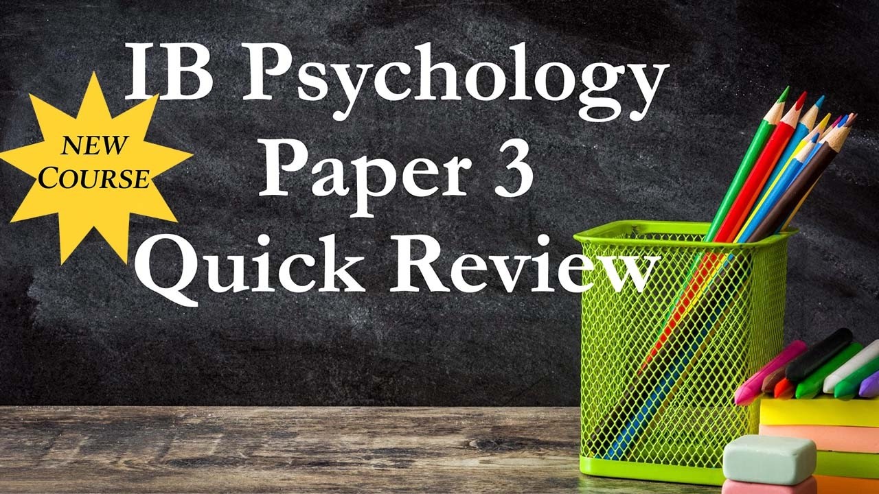 Paper 3 Quick Review