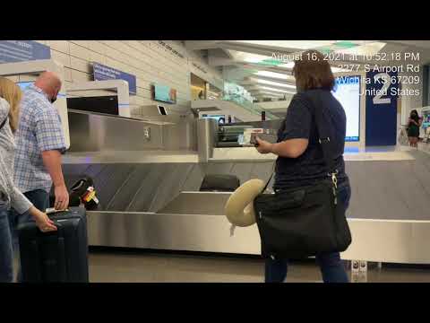 Airplane to Car Rental at Wichita Dwight D Eisenhower National Airport (Aug 16, 2021)