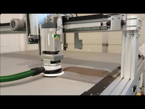 Sanding and polishing Corian with Gottschild HBS 3000-1600