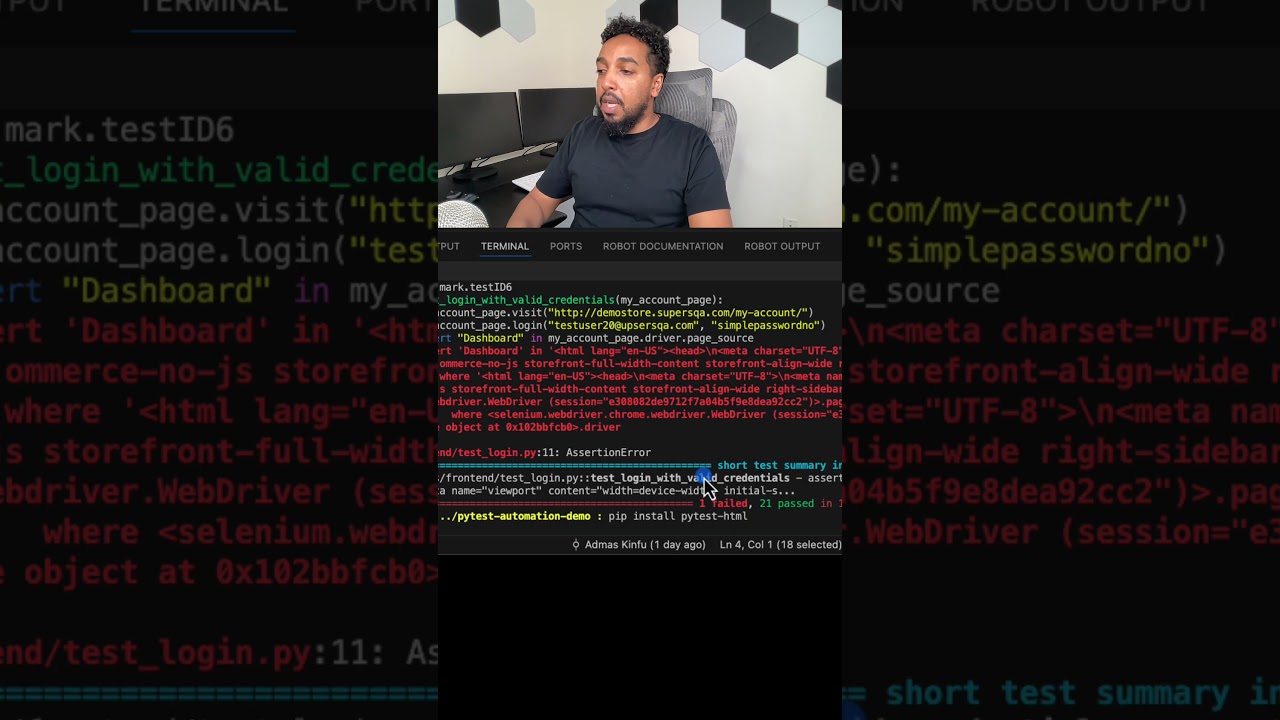 Generate HTML Test Reports in PyTest with pytest-html Plugin