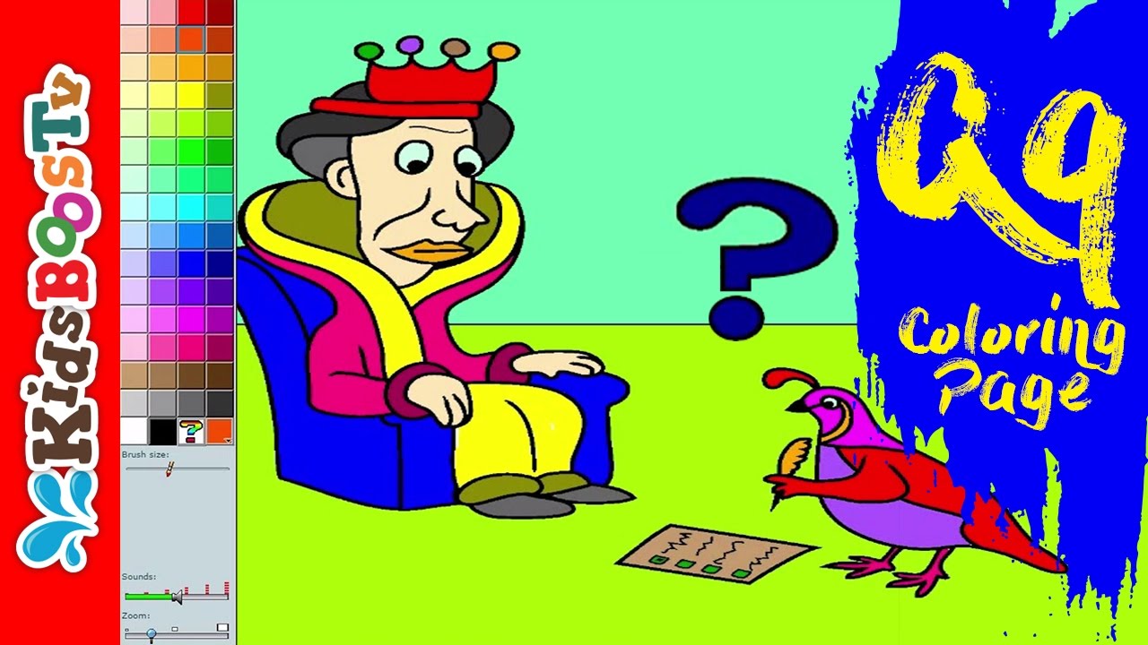 Alphabet Q Coloring Pages for Kids - Learning Letter Q Coloring Activities