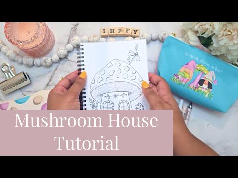 Cute Mushroom House Illustration Tutorial | Shroomy Little Gnomes | I Have Plans For You