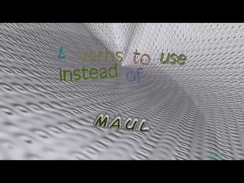 maul - 4 verbs which are synonyms to maul (sentence examples)