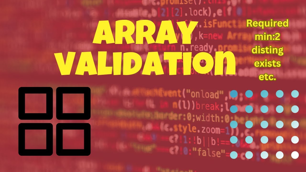 Laravel Array Validation Multiple Select Example