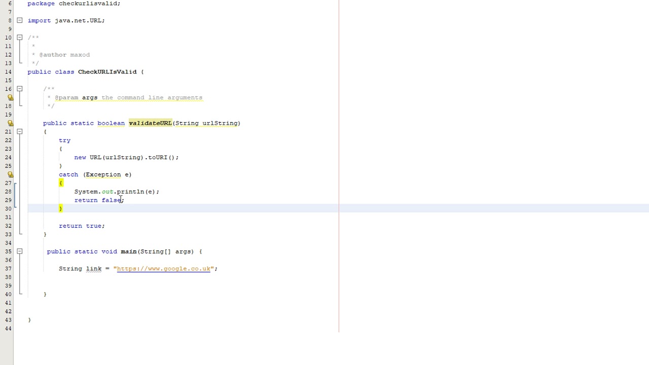 How to Validate a URL Using Java