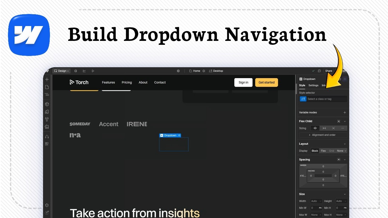 How to Create a Dropdown Menu in Webflow (Nav Menu Build)