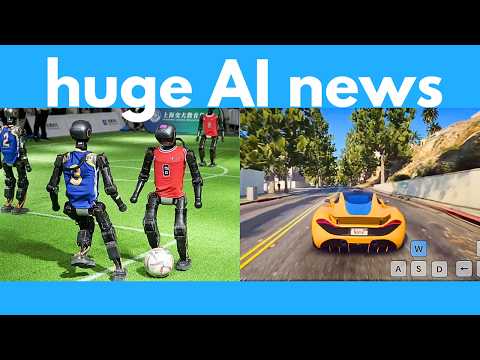 New AI makes any video game, AI decodes DNA, robot soccer, 3D model animator, new AI music generator