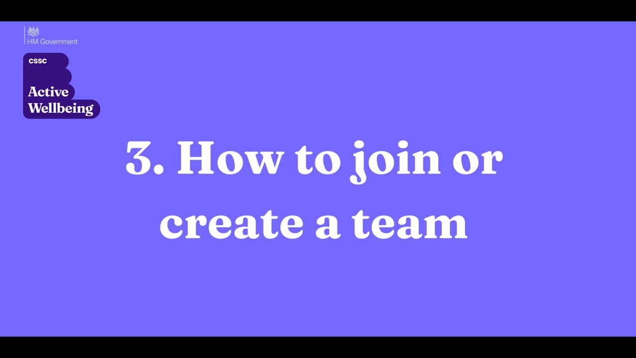 Active Wellbeing FAQ - How to join or create a team