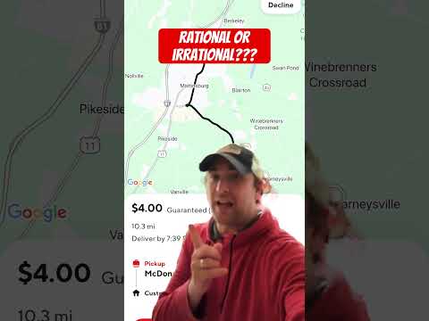 Rational or Ireational??? You Decide!!! #doordash #gigeconomy #ubereats #grubhub