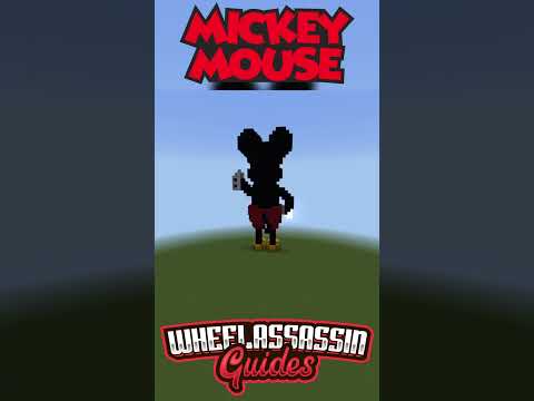 Classic Mickey Mouse built in Minecraft!!