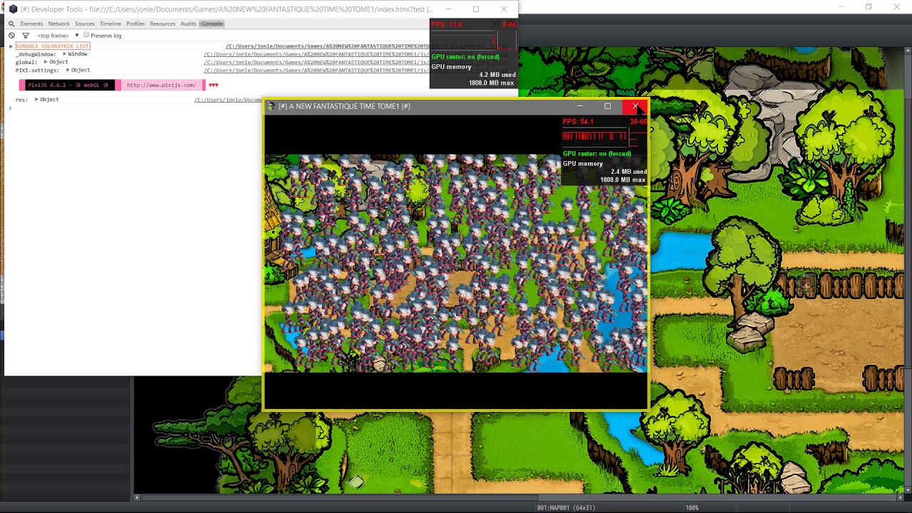 pixi spine performance test