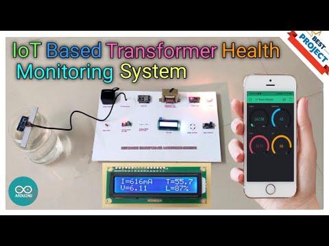 20. IoT🌐 Based Transformer Health Monitoring | Oil Level | Current | Voltage🔌 | Temp🌡️| Blynk | 2024