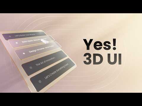 Stunning 3D Glass UI Explainer with Interactive Text - After Effects Tutorial