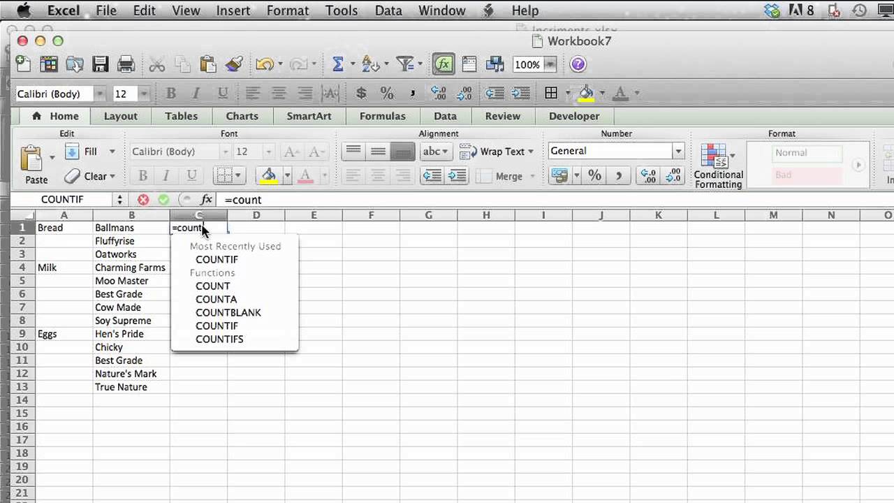 How to Create a Word Phrase Count in Excel : Microsoft Excel Tips