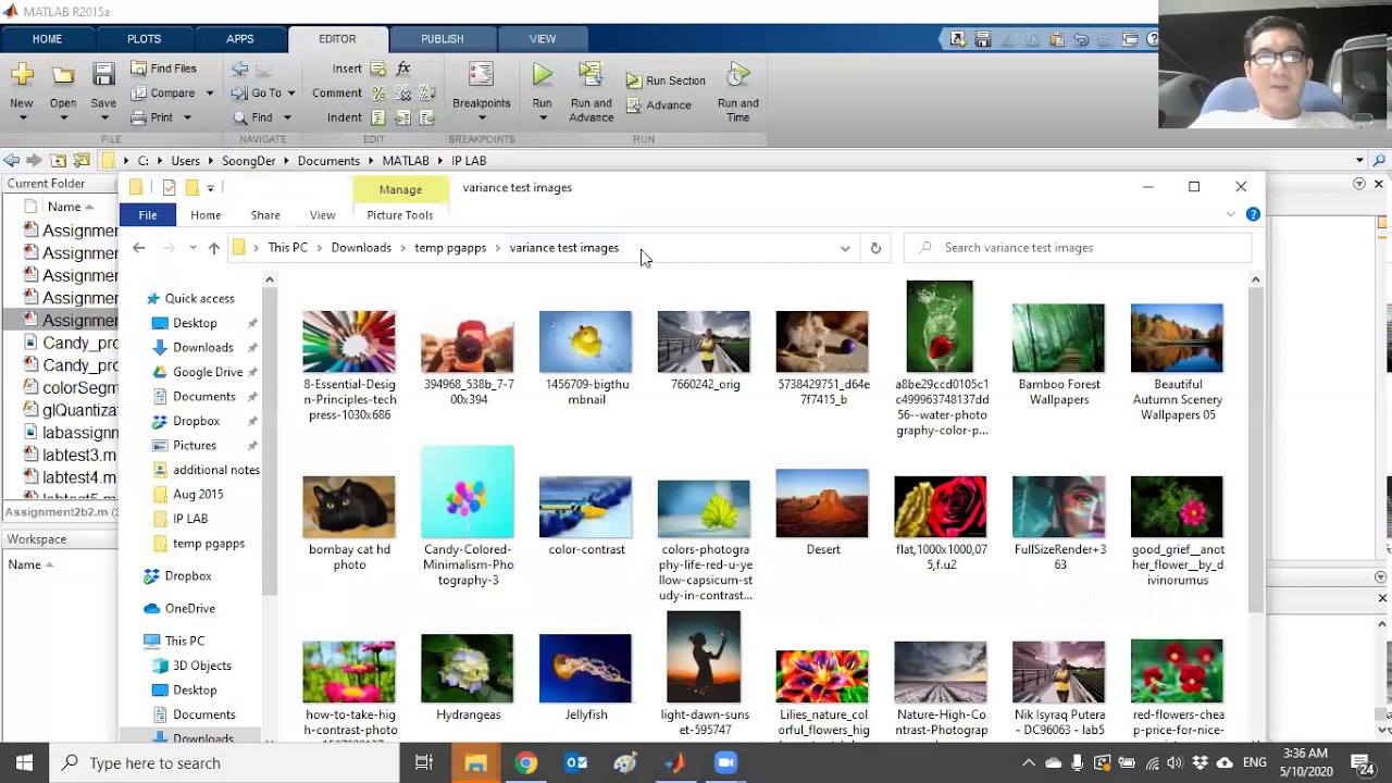 CGMB504 - Briefing on Assignment 2b - Verify usefulness of variance in measuring image contrast