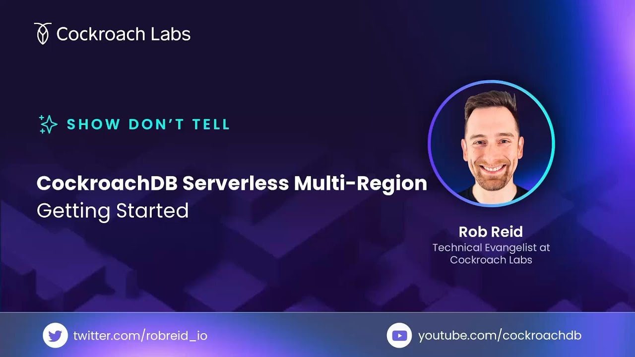 How to set up a multi-region CockroachDB serverless cluster