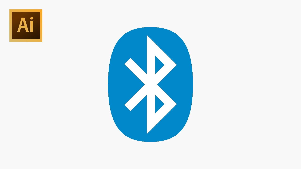 How to Draw Original Bluetooth Vector Logo - Adobe Illustrator