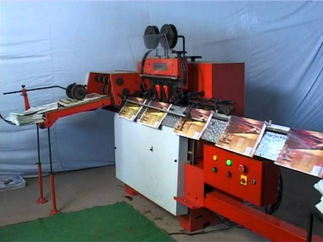 STITCHING MACHINES AND COLLATORS - 2 Head Saddle Center Wire Stitcher ...