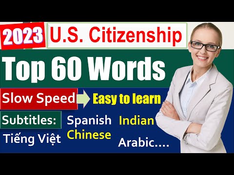 TOP 60 Word Definitions for U.S. Citizenship Interview 2023 (Easy to learn)
