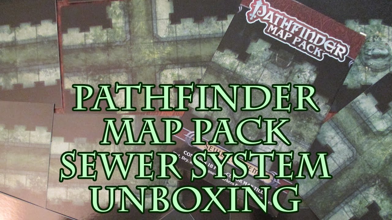 Pathfinder Map Pack Sewer System Unboxing