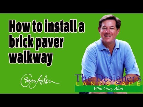 How to install a brick paver walkway Designers Landscape#616