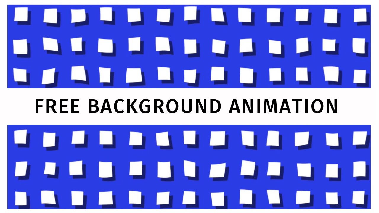 Free animated blue geometric background pattern |  Square Pattern Motion Graphics Loop