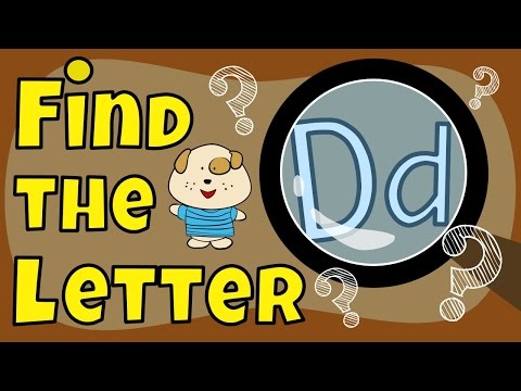 Letter Game | Find the Letter D | The Singing Walrus