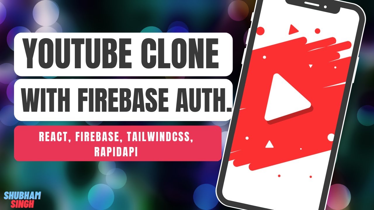 YouTube Clone with Authentication | React.js | Firebase | Tailwindcss | RapidAPI