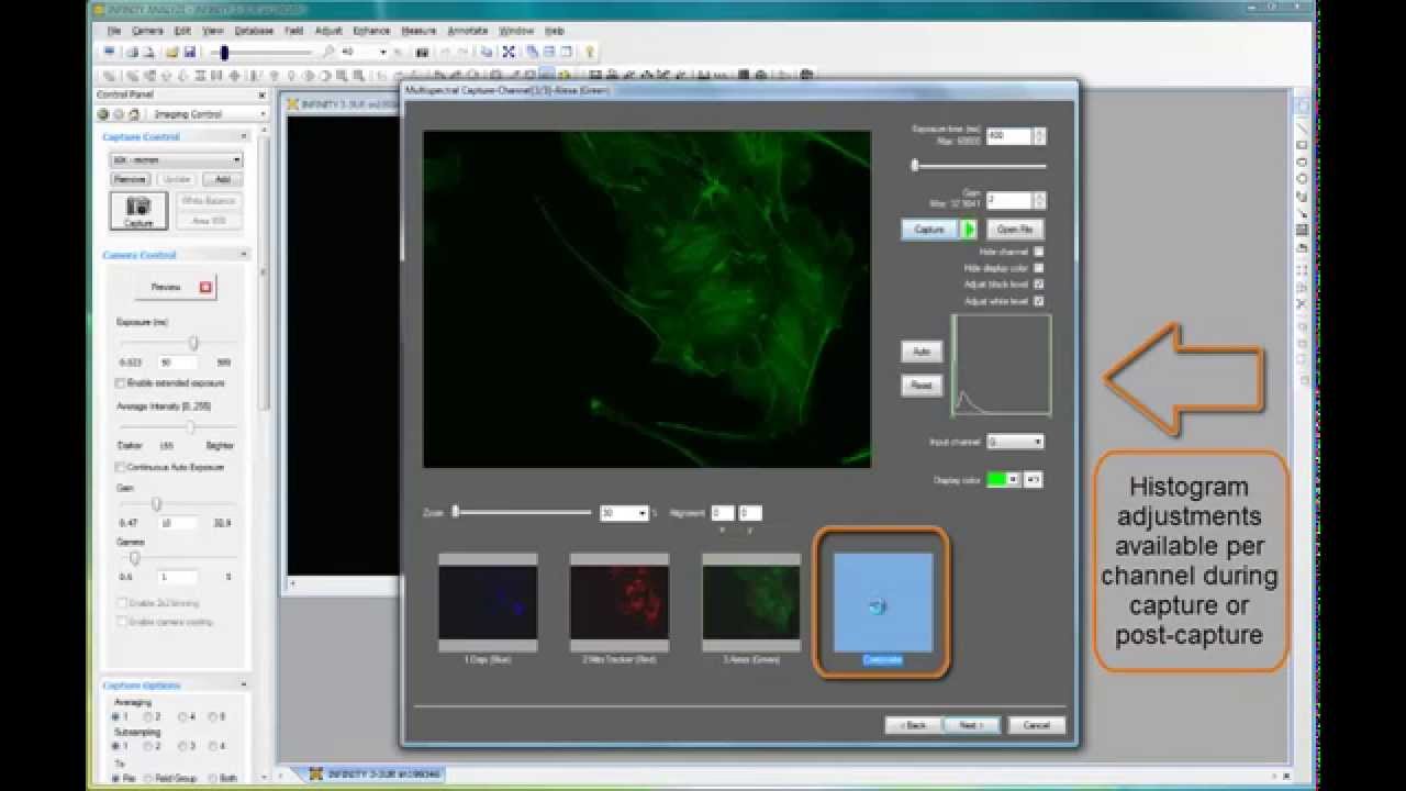 INFINITY ANALYZE 6.5.0 QUICK TIP:  Multispectral Settings and Capture Wizard