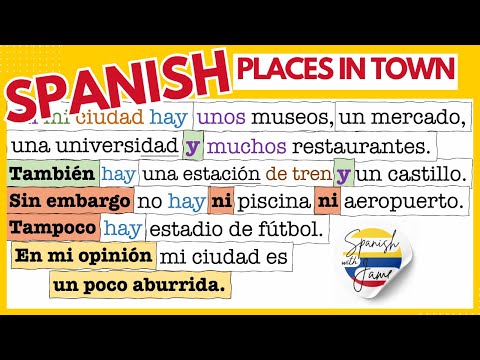 Talk about your local area in Spanish