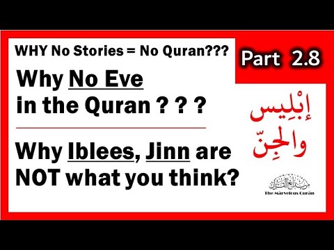 YT74 Who(or What)is Iblees?What is Jinn? ādam’s Zawj in Al-Baqarah 2:35?What is Iblees's strategy?