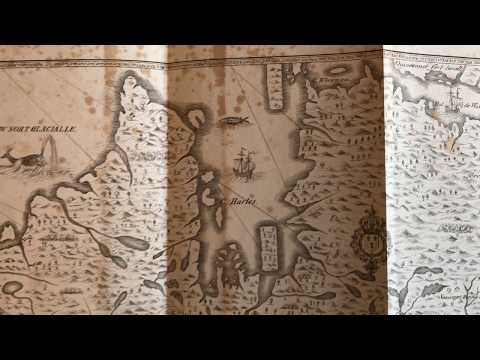 Champlain New France 1632 Pease lithographic re-issue 1850 map Canada