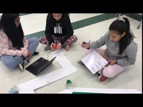 Girls coding with Edison robots. STEM coding Computer Science programming WhyMaker