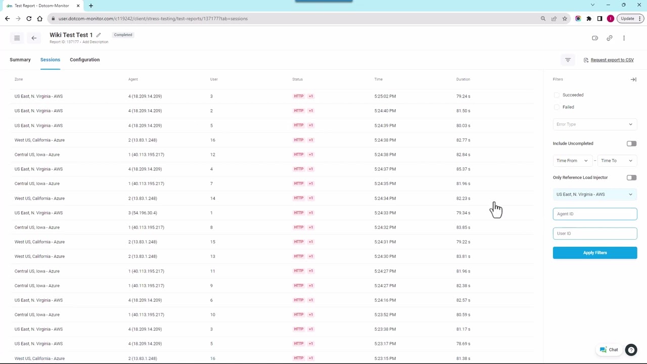 Advanced LoadView Tutorial - Reports